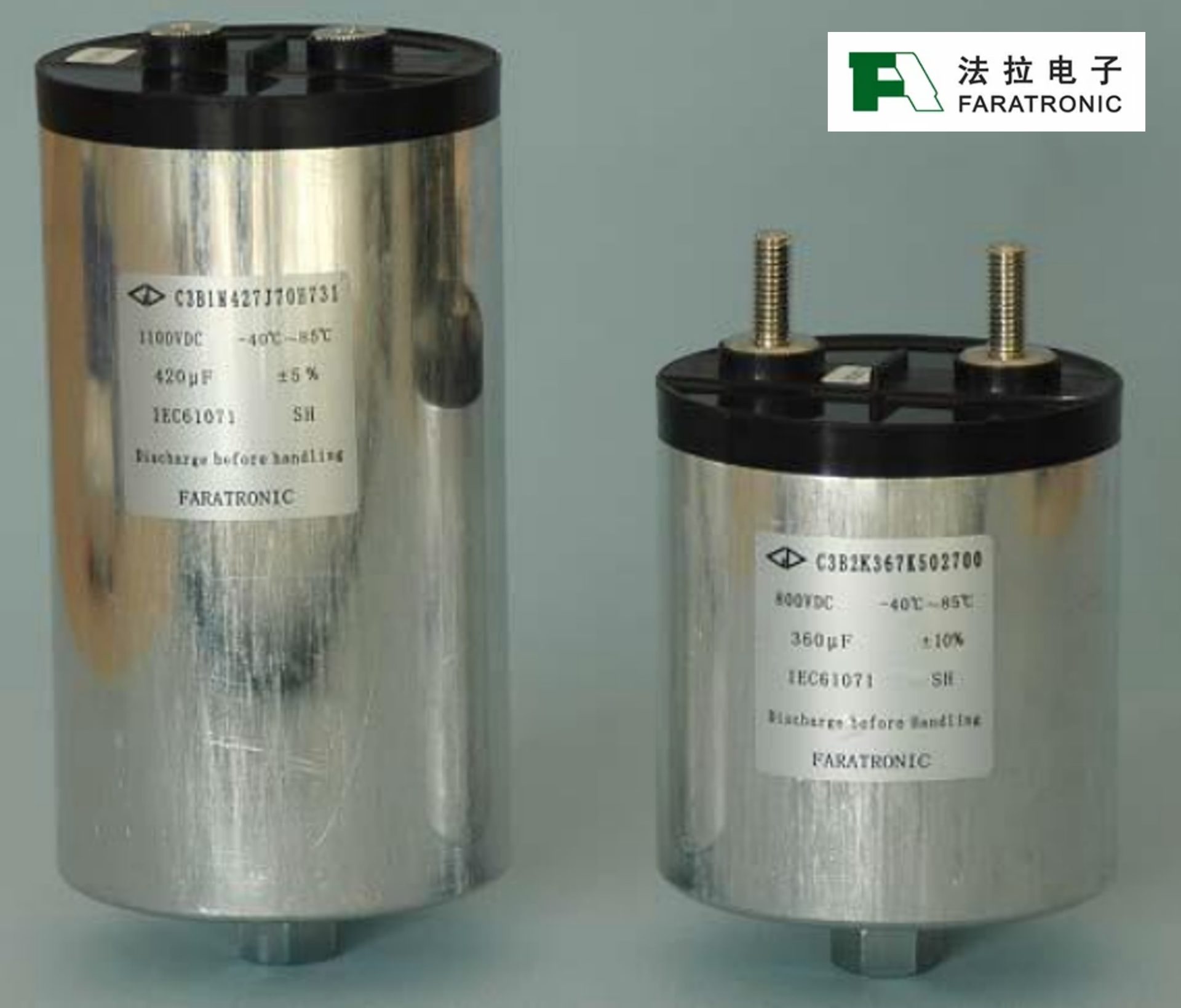 DC link capacitors from Faratronic