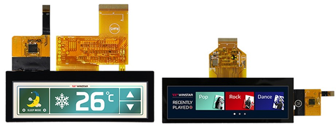 Winstar launches 3.9” and 5.2” Top View Touch Screen Bar TFT